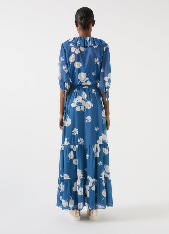 LK Bennett SK RUMI MAXI SKIRT, Multicolour