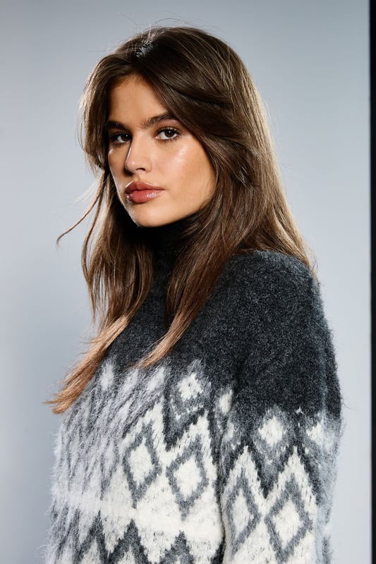 Runway 1.8.1.8 High Neck Fair Isle Jumper