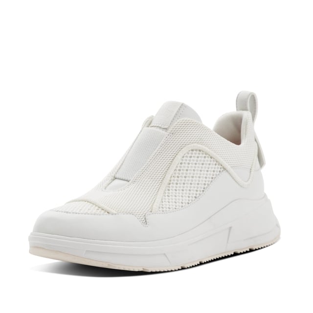 Women's Fit Flop Ammber Slip on Trainers in White