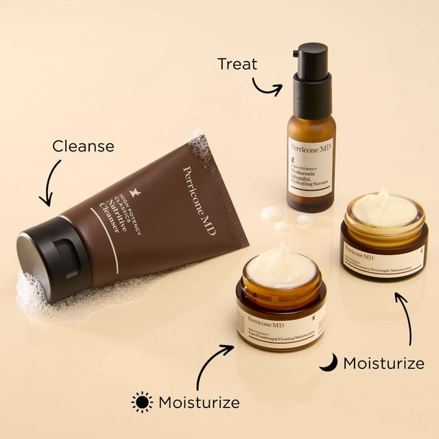 Perricone MD Replenish and Recover Regimen Set (High Potency, Travel Sizes)