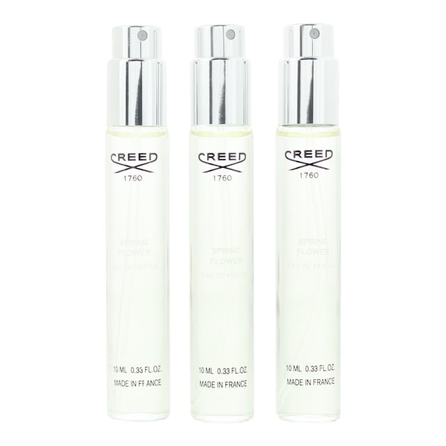 Creed Spring Flower Eau de Parfum 3 x 10ml Refillable Travel Spray for Her