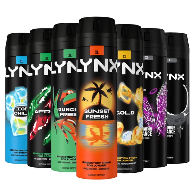 Lynx XL Africa Body Spray 48H Fresh Mandarin & Sandalwood Scent Deo ...