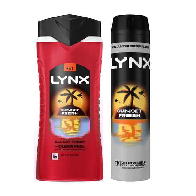 6x of Each Lynx Jungle Fresh Shower Gel, 500ml & Antiperspirant Spray ...
