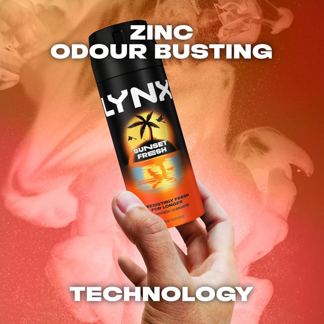 Lynx Body Spray Excite 48-H High Definition Fragrance Deo For Men, 6x150ml