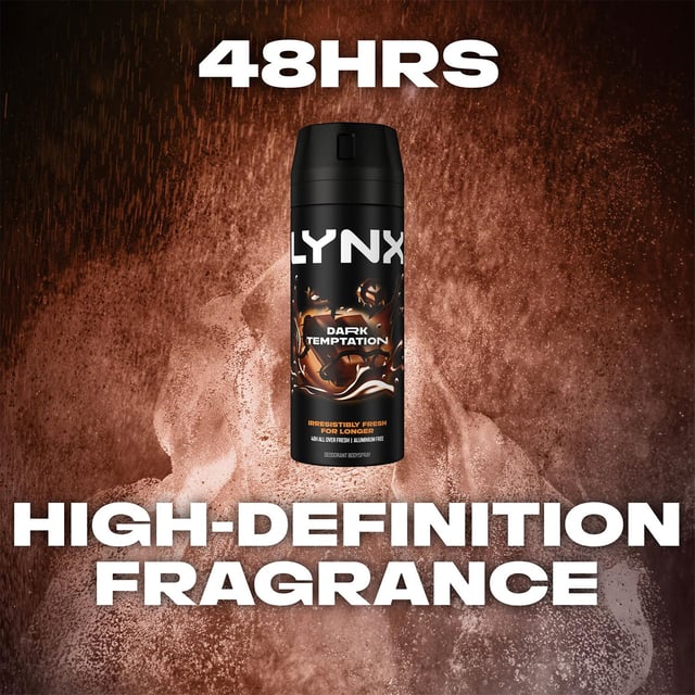 Lynx Body Spray Excite 48-H High Definition Fragrance Deo For Men, 6x150ml