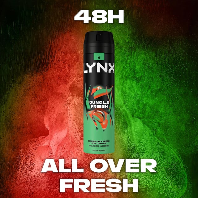 Lynx XL Excite Body Spray Deodorant 48H High Definition Fragrance 200ml ...