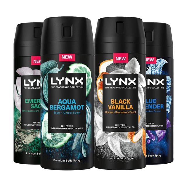 Lynx Men Deodorant Body Spray Cherry Spritz with 72Hrs Freshness 150ml ...