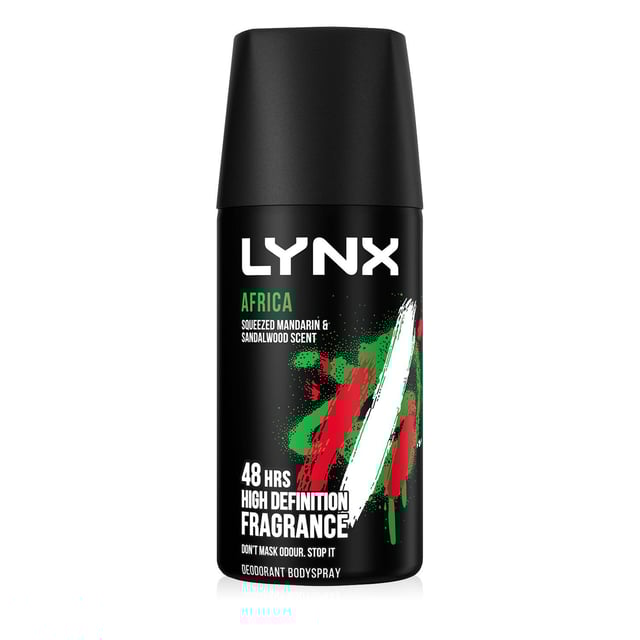 Lynx Body Spray Africa 48-H High Definition Fragrance Deodorant for Men ...