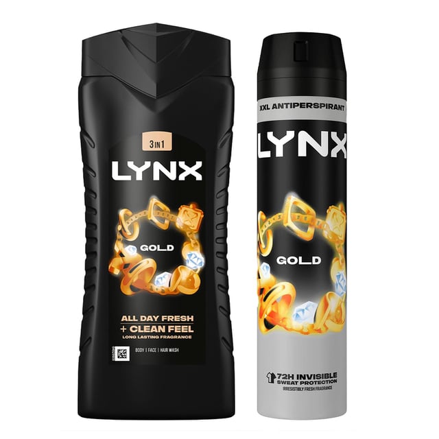 6x Each Lynx Gold 12H Refreshing Shower Gel 500 & 72H Fresh ...