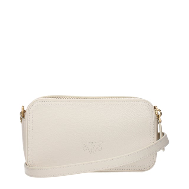 Beige Leder Umhängetasche