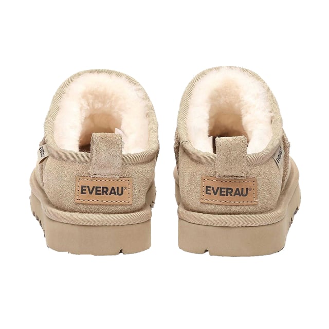 EverAu Womens/Ladies Quail Leather Slippers (Sand)