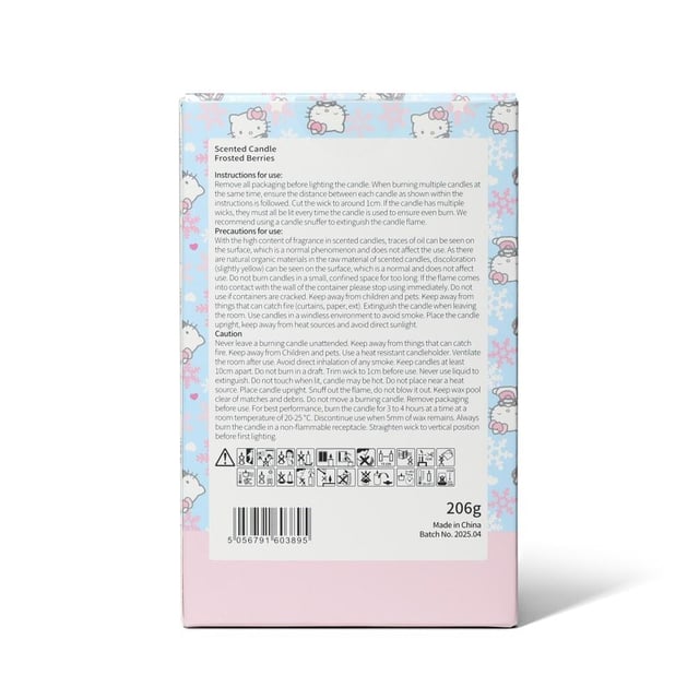 Hello Kitty Seasons Winter Frosted Berries Scented Candle 206g