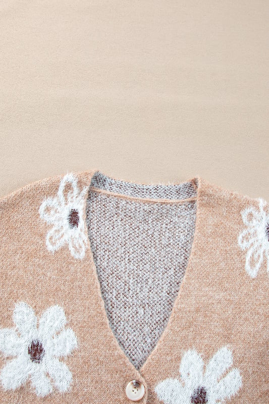 Floral Knit Cardigan