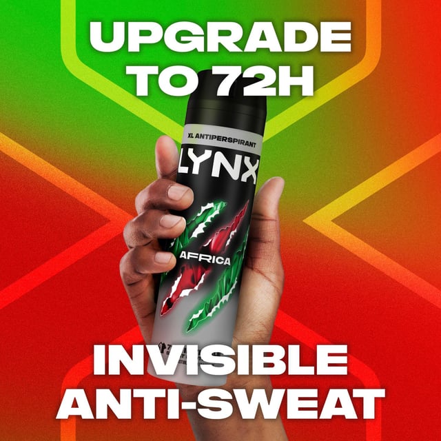 Lynx XL Anti-Perspirant 72-Hour Sweat Protection Deodorant 200ml, 6 Pack