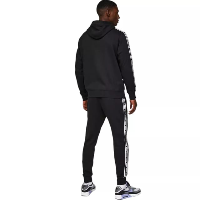 Nike Black Aries Tape Mens Fleece Hooded Tracksuit