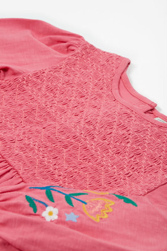 Frugi Girls Arlet Dress - Pink