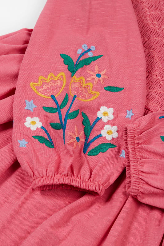 Frugi Girls Arlet Dress - Pink