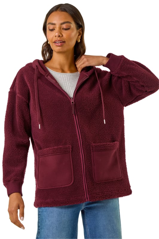 Hooded Borg Zip Through Jacket