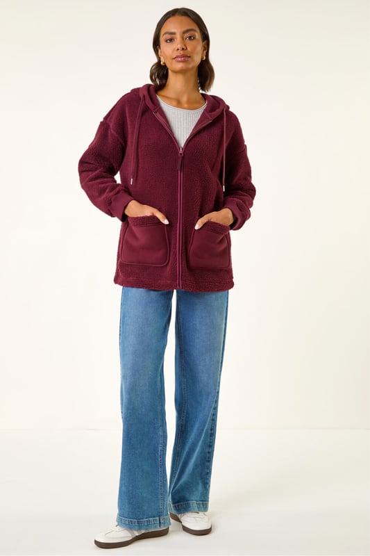 Hooded Borg Zip Through Jacket