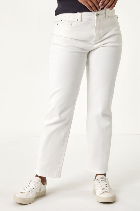 Petite Stretch Straight Leg Jeans