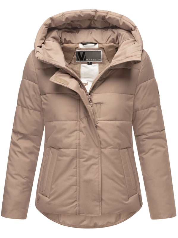 Marikoo quilted jacket with teddy lining & hood – model Elira