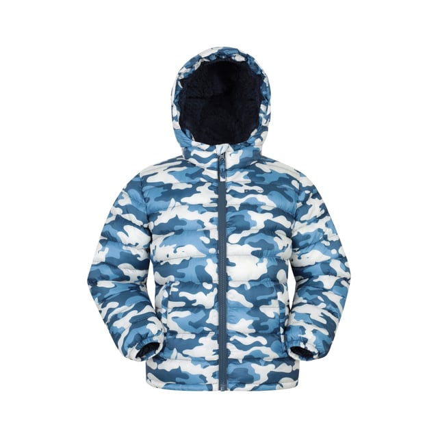 Mountain Warehouse Vadderad jacka med fuskpälsfodring för barn under ...