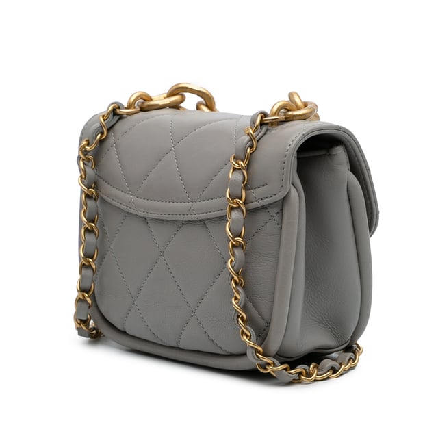 Quilted Shoulder Bag Chain Strap