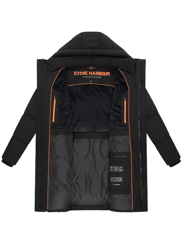 Stone Harbour men’s quilted coat Hadrieen with fleece lining & hood