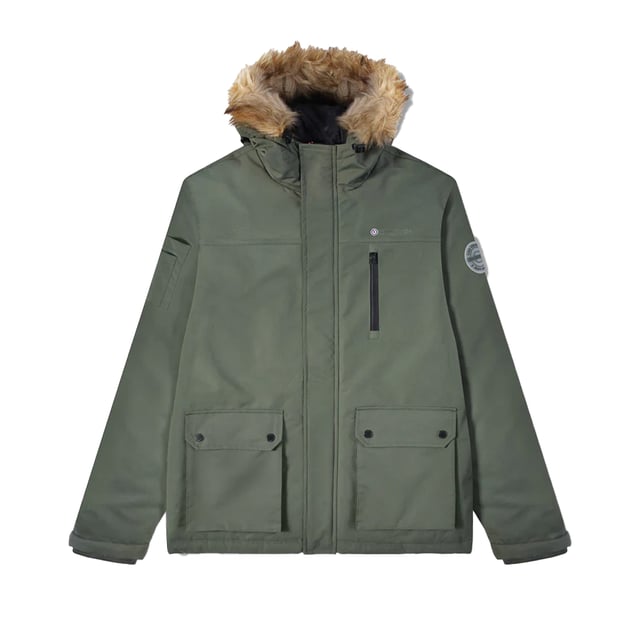 Lambretta Mens AW25 Utility Parka (Khaki Green)