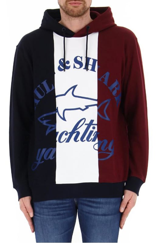 Yachting Tricolor Panel Kapuzenpullover