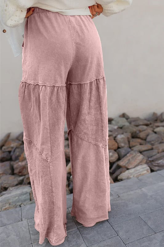 Drawstring Wide Leg Pants