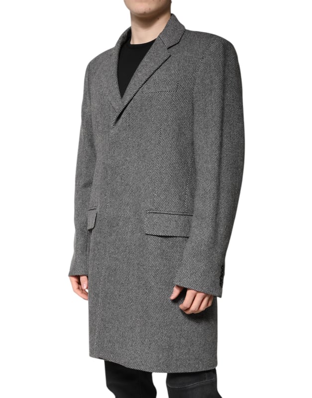 Overcoat Long Sleeve Notch Neck