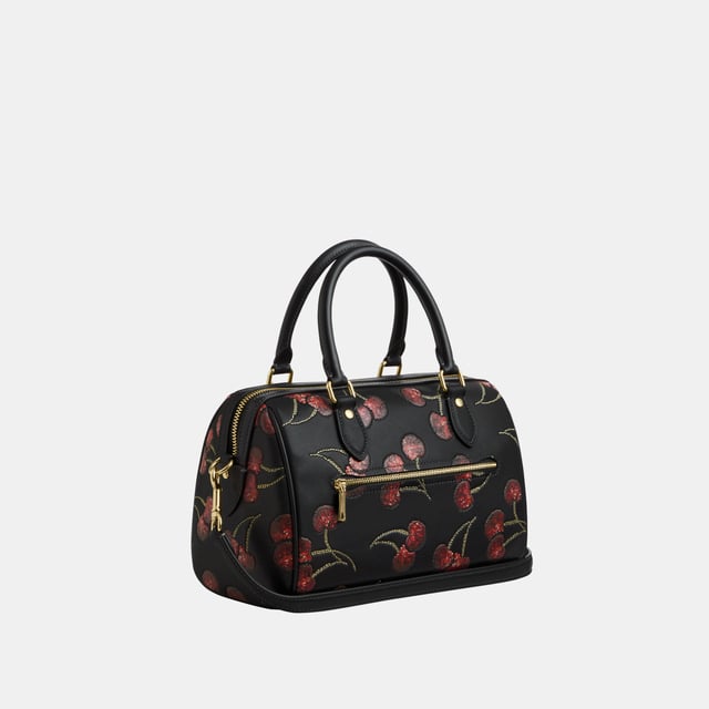 Rowan Satchel Bag With Cherry Print