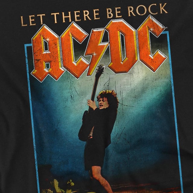 AC/DC Mens Let There Be Rock T-Shirt (Black)