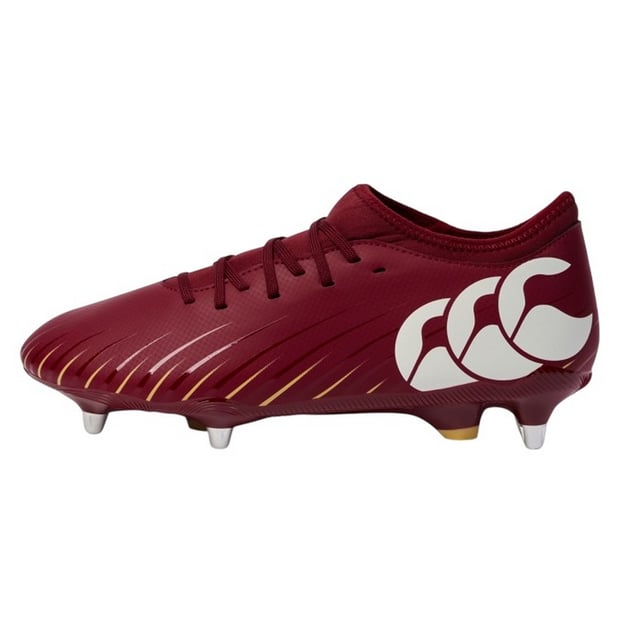 Canterbury Unisex Adult Speed Falcon Team Soft Ground Rugby Boots (Red ...