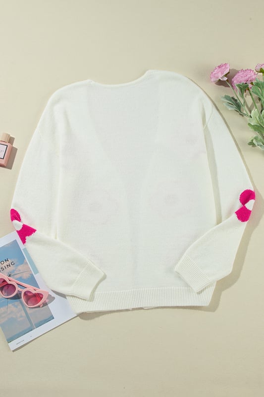 Flower Knit Cardigan