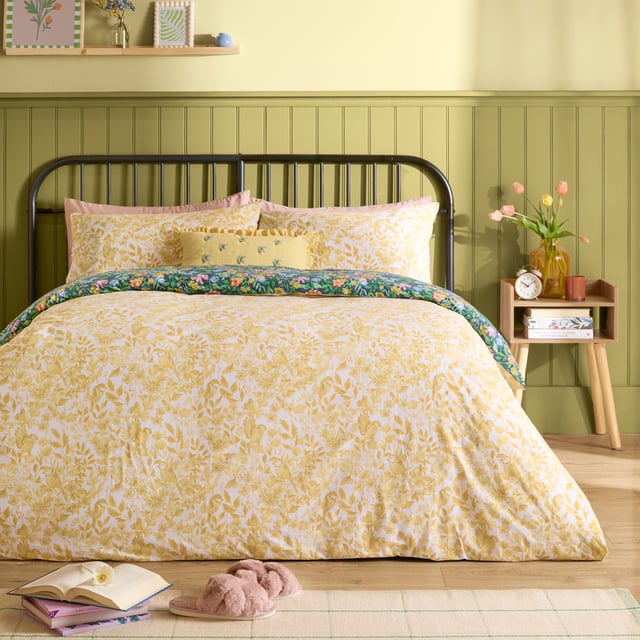 Emerie Floral Reversible Duvet Cover Set