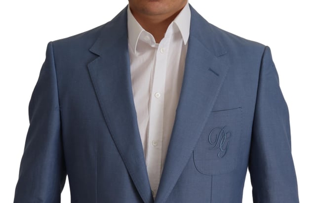 Blauer Blazer Dg bestickter Aufnäher