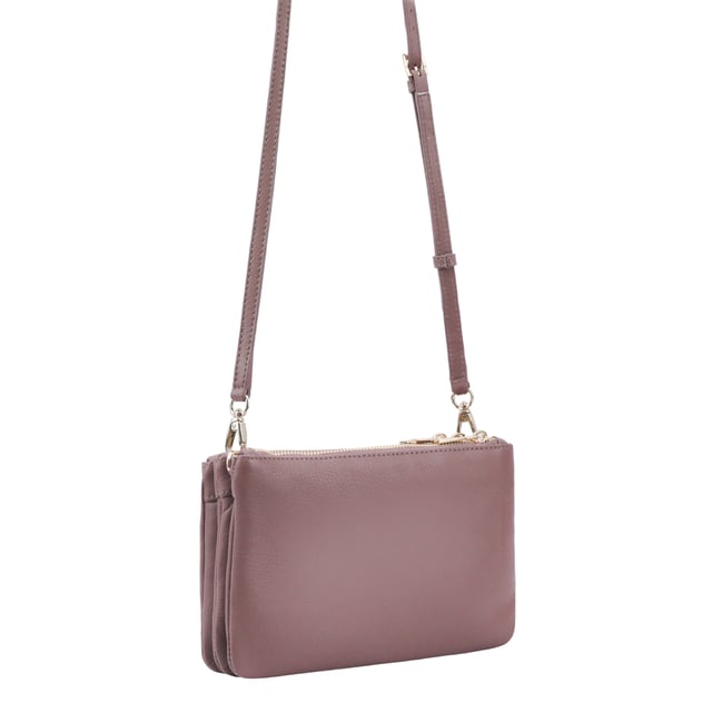 Triplet Leather Cross Body Bag