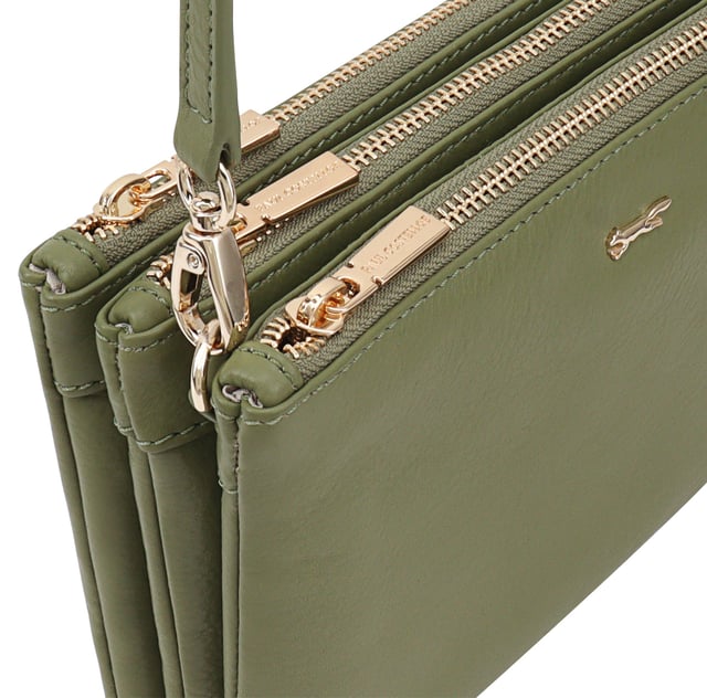 Triplet Leather Cross Body Bag