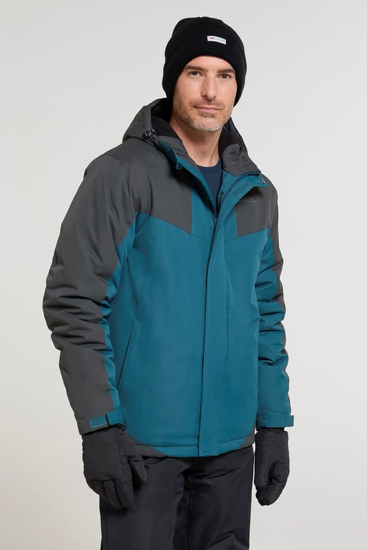 'Dusk' Men's Ski Jacket Water Resistant Windproof Winter Coat Navy/Blue