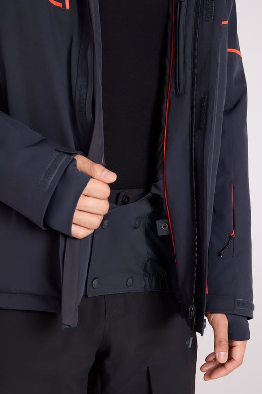 'Galactic Extreme' Men's Ski Jacket Waterproof Winter Coat Grey