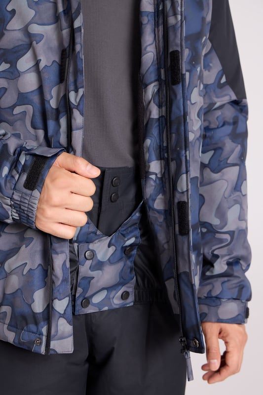 'Shadow II' Men's Printed Ski Jacket with Multiple Pockets Snow Proof ...