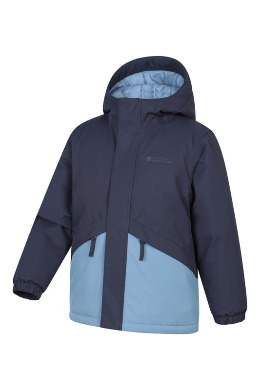 'Cyclone' Kids Padded Jacket Waterproof Warm Comfy Rain Coat Navy