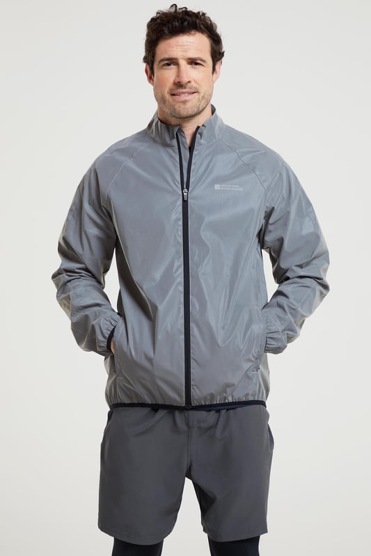 '360' Men's Reflective Jacket Water Resistant Breathable Running Coat ...