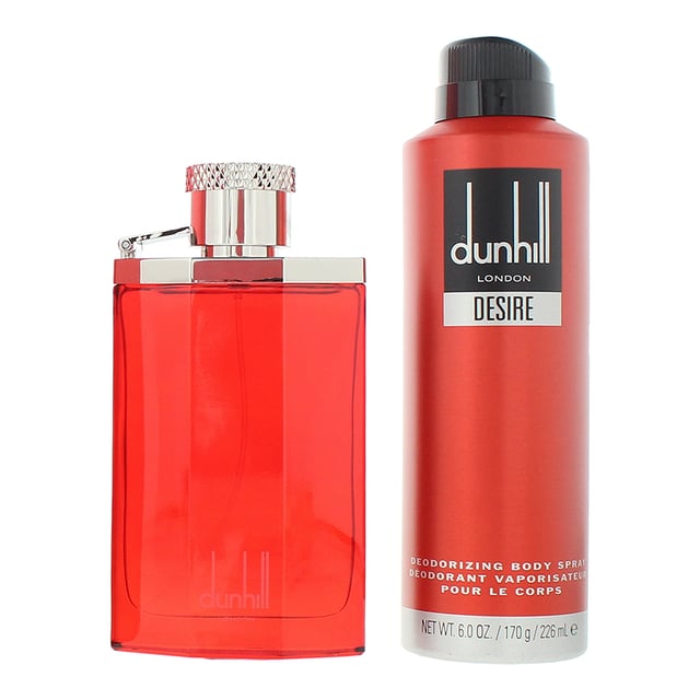Dunhill Desire Red Eau de Toilette 100ml + Body Spray 226ml Gift Set ...