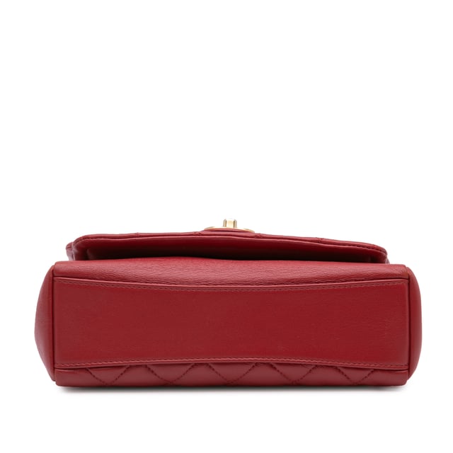 Chanel Quilted Lambskin Leather Shoulder Bag