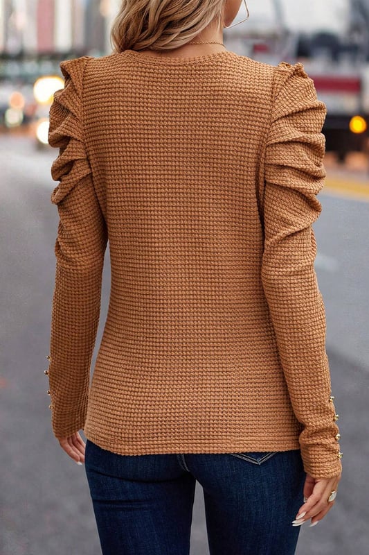 Elegant Puff Sleeve Top