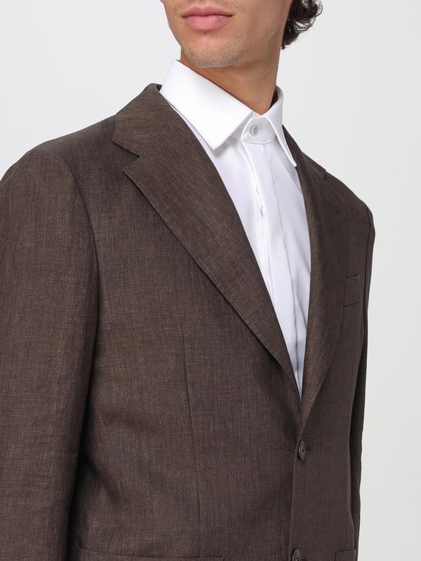 Linen Blazer Two Button Pocket