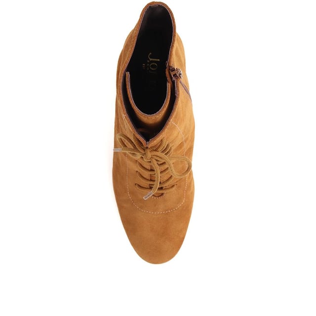 Jones Bootmaker Lorah Leather Lace-Up Boots